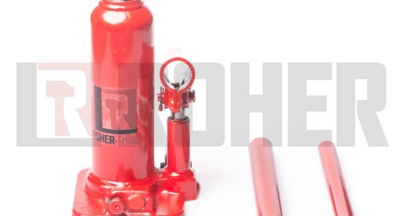 ג'ק בקבוק הידראולי 5 טון גובה מקסימלי 415 מ"מ תוצרת ROHER